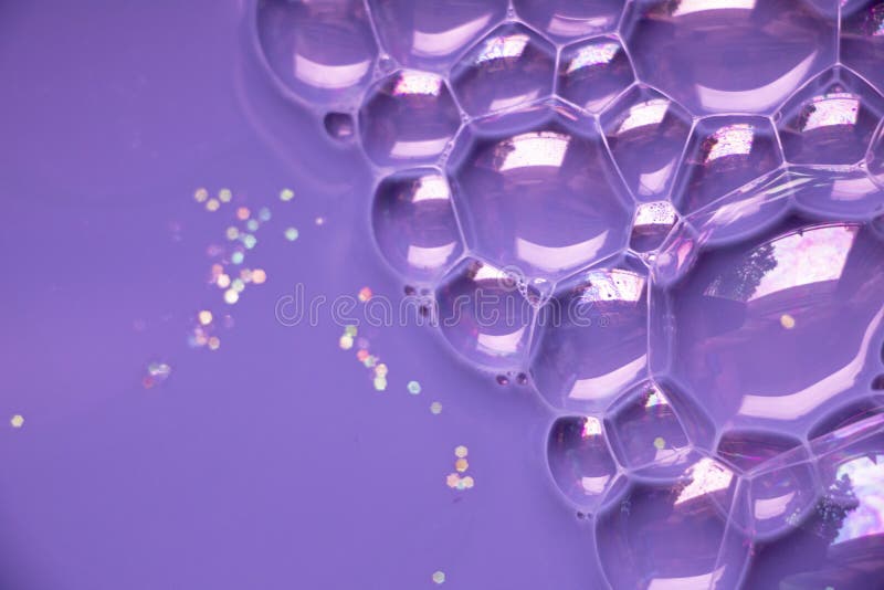 Bright Purple Bubble Cells Background Texture Stock Photo - Image of ...