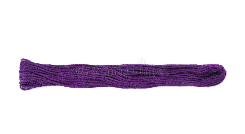 Bright Purple Embroidery Thread on White Background Stock Photo - Image ...
