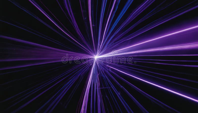 A Bright Purple Light Streak in the Dark Stock Illustration ...