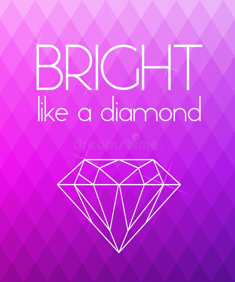 Bright Purple Rhombus Background Stock Vector - Illustration of diamond ...