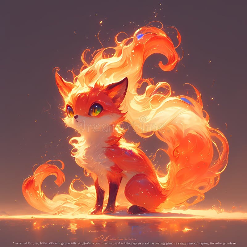 Bright and Radiant Fox stock illustration. Illustration of vibrant ...