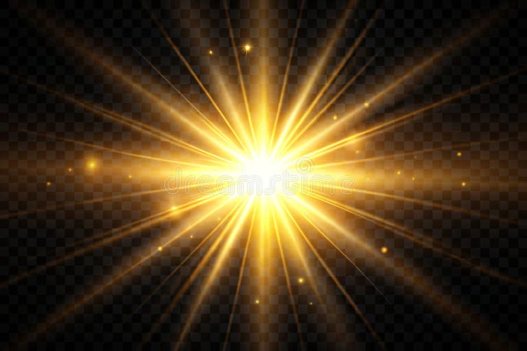 Sun Light Overlay. Sun Rays Overlay. Sun Rays Light Isolated on Black ...