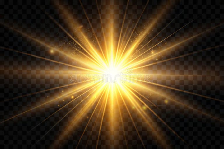 Sun Light Overlay. Sun Rays Overlay. Sun Rays Light Isolated on Black ...