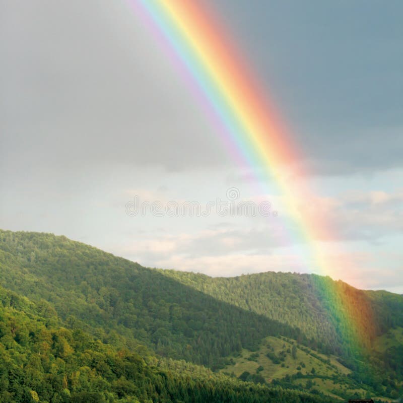 Bright rainbow stock photo. Image of beautiful, clear - 17732538