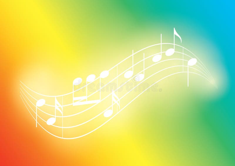Bright Multicolor Music Notes Stock Illustrations – 141 Bright ...