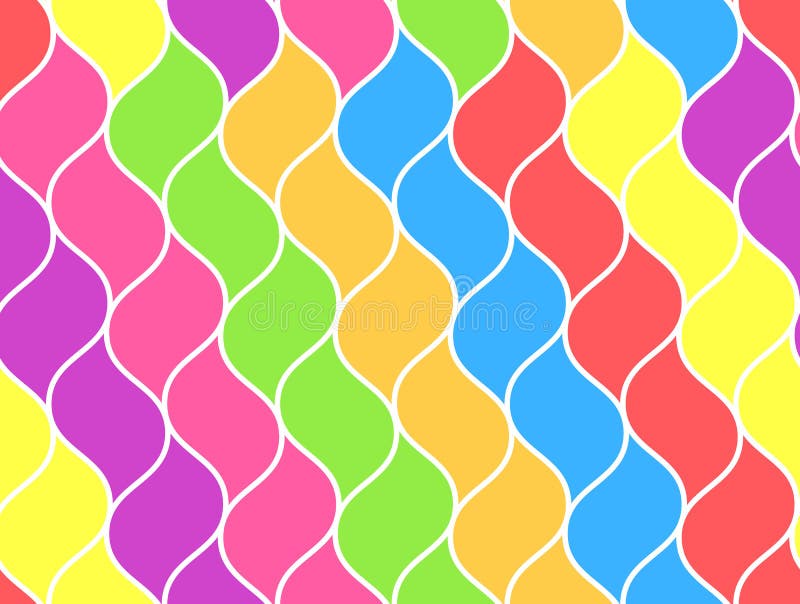 Bright Rainbow Colored Abstract Net Chain Pattern Stock Illustration ...