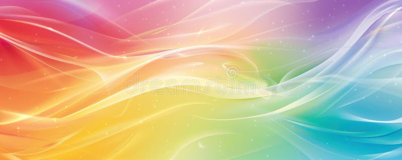 Bright Rainbow Gradient Mesh Background: Colorful Smooth Banner ...