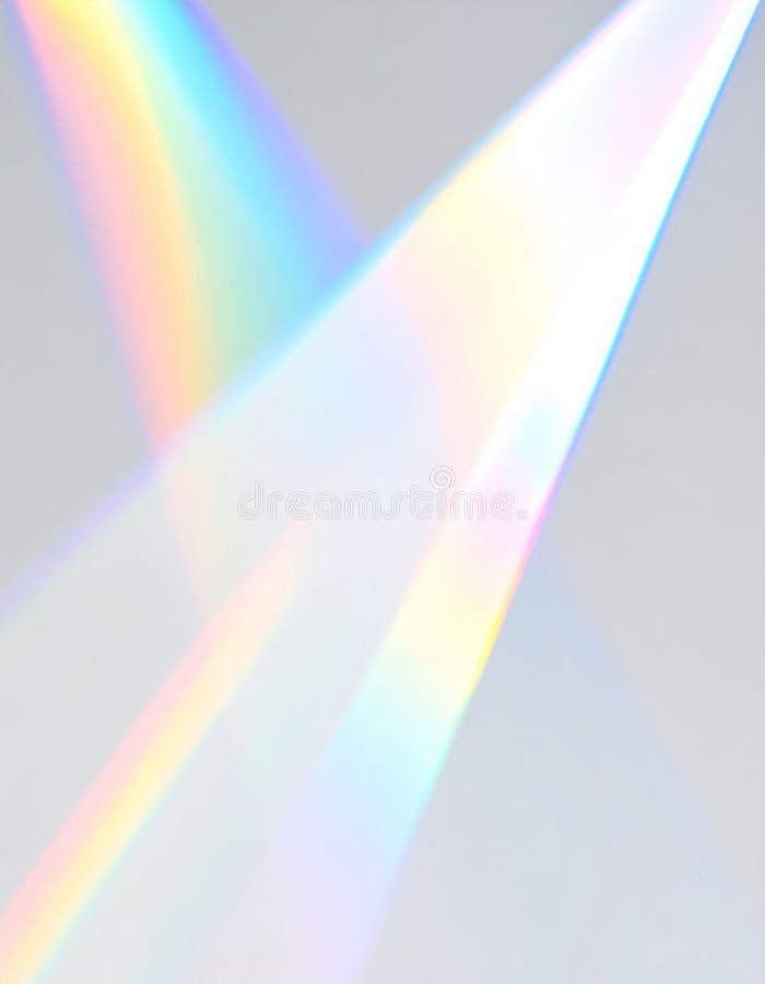 Bright Rainbow Light Refraction Prism Spectrum Effect Stock ...