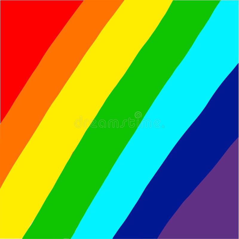 Bright Rainbow Pattern. Hope for a Peaceful Life Stock Illustration ...