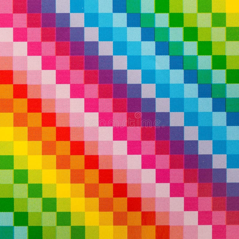 Bright Rainbow Square Pattern Stock Photo - Image of rainbow, geometric ...