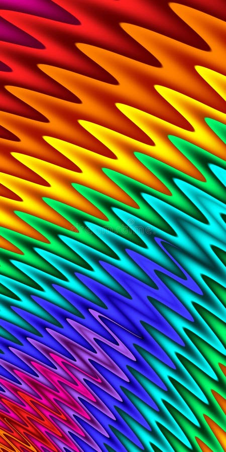 Bright Rainbow Wavy Abstract Background. Artwork for Creative Design ...