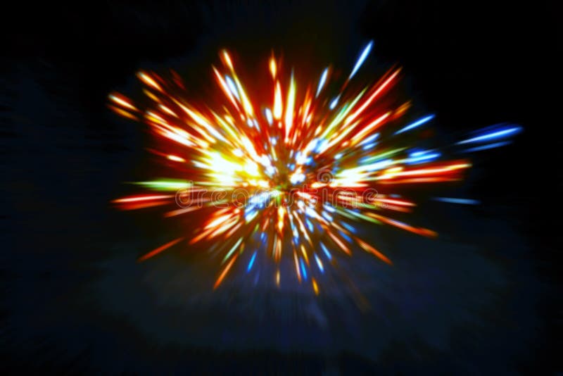 Bright Rays on a Black Background Stock Image - Image of light ...