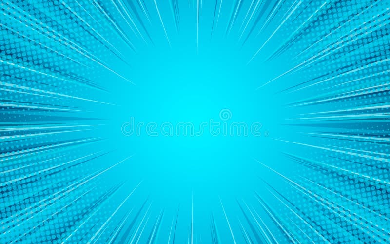 Bright Rays Comic Background, Pop Art Style. Vector Illustration Stock ...