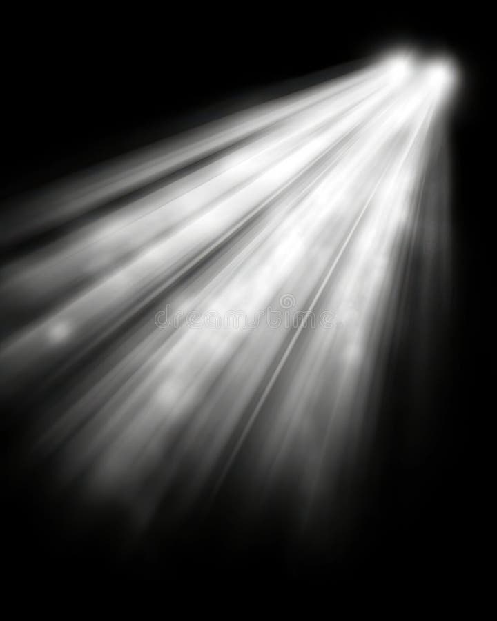 Radiating Beams of Light Create an Enchanting Atmosphere on a Dark ...