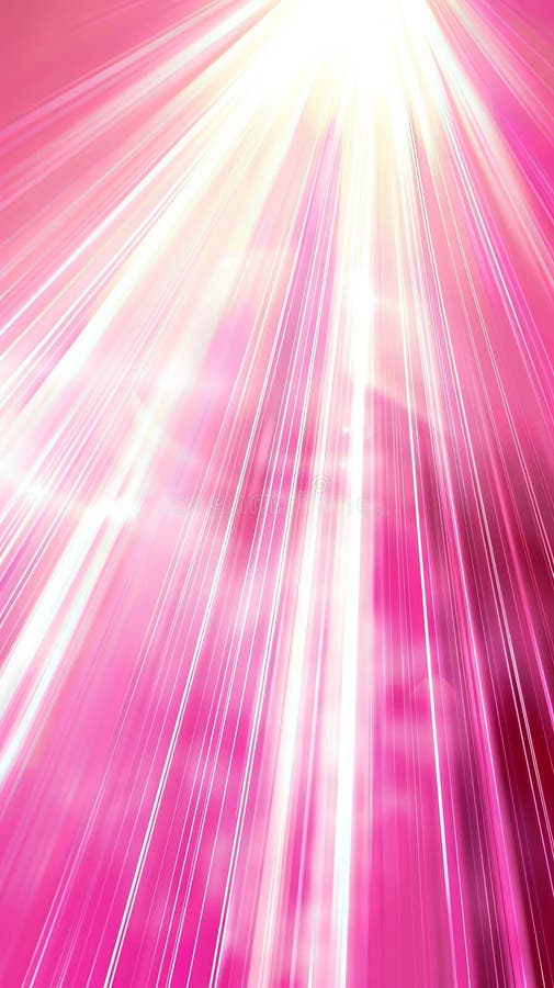 Bright Rays of Light on Pink Background, Abstract Energy Concept Stock ...