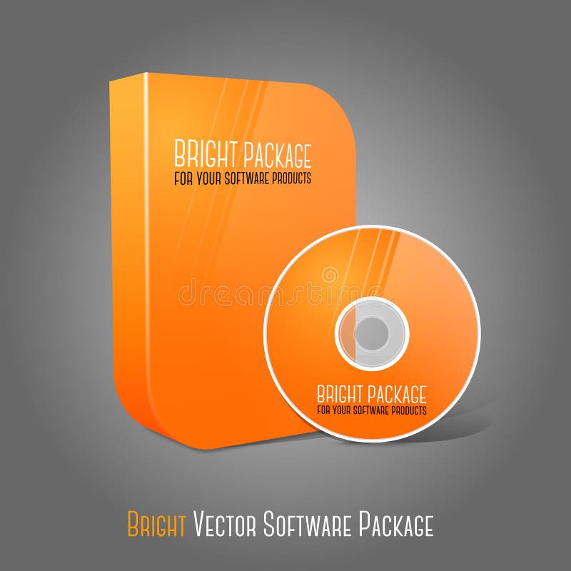 Bright Realistic Orange Isolated DVD, CD, Blue-Ray Stock Vector ...