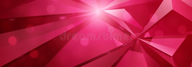 Bright Red Abstract Background with Geometric Shapes Stock Illustration ...