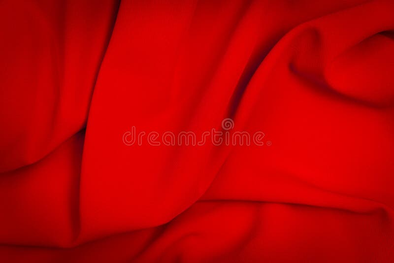 Bright Red Abstract Texture Fabric Background. Selective Focus Stock ...