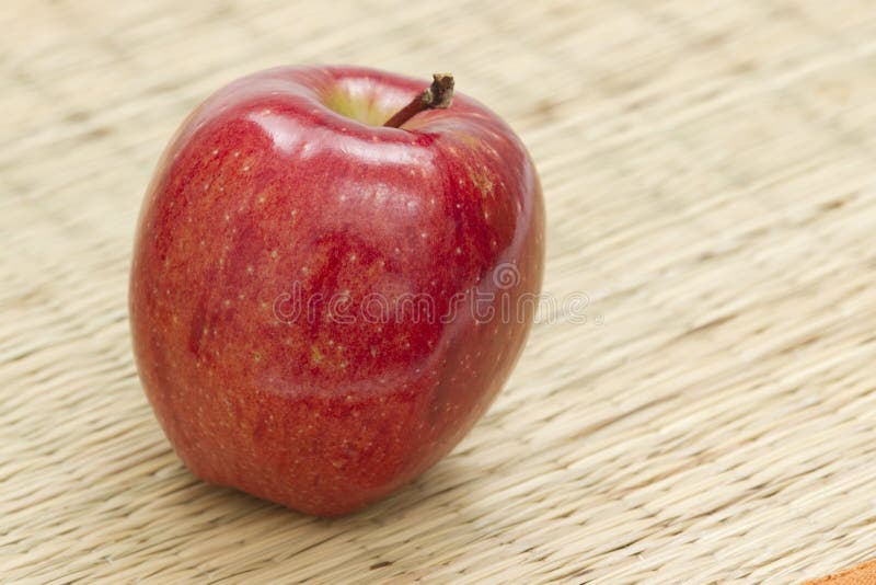 Bright Red Apple stock photo. Image of apple, fruit - 172692256