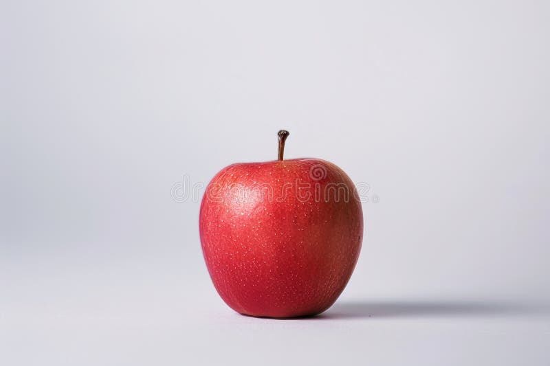 Bright Red Apple Isolated on a Clean White Background for a Striking ...