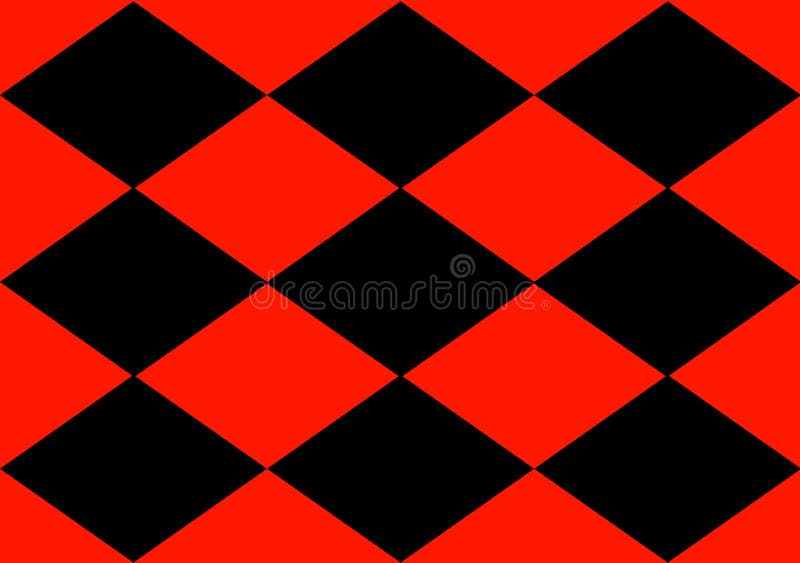 Bright Red Background with Black Diamond Blocks Stock Illustration ...