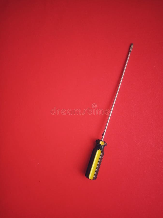 Driver on Red Background stock photo. Image of diytools - 377621862