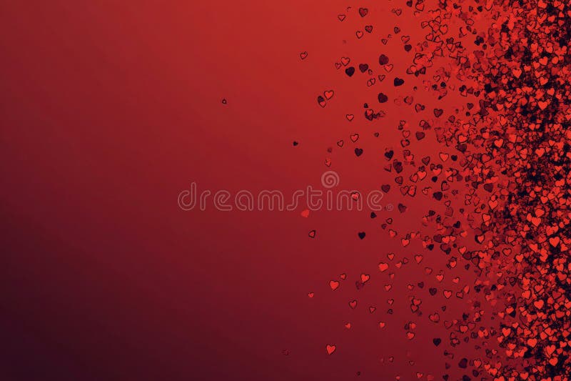 Bright Red Background with Scattered Red Beads Creating a Bold Visual ...