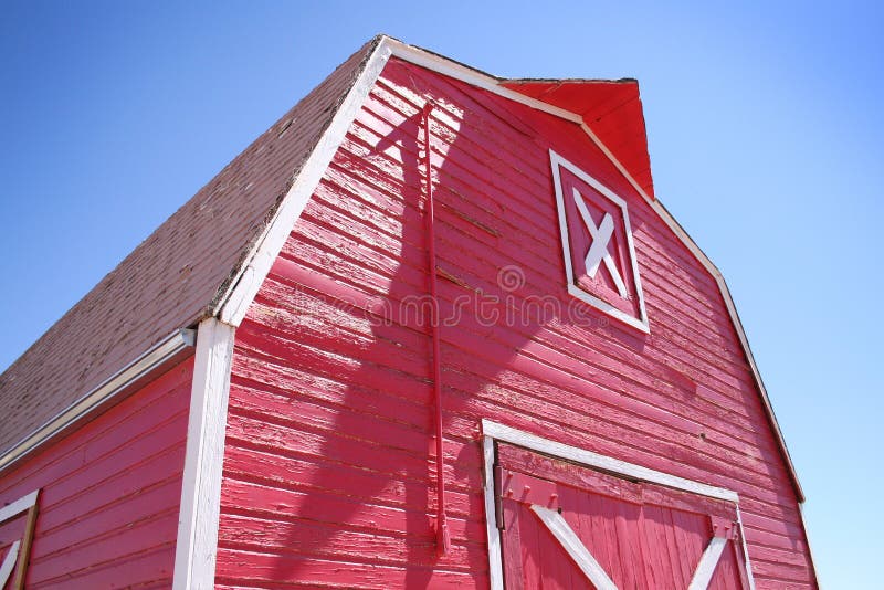 Bright Red Barn stock image. Image of peeling, barn, paint - 2938175