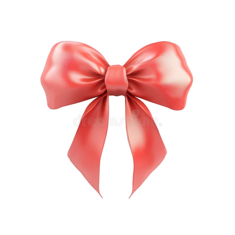 Bright Red Decorative Bow with Glossy Finish Perfect for Gifts and ...