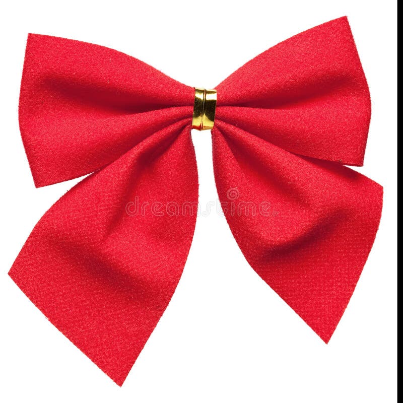 Bright red bow isolated stock photo. Image of xmas, festive - 46177968