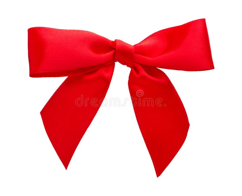 Bright Red Bow stock photo. Image of decoration, wrap - 48455092