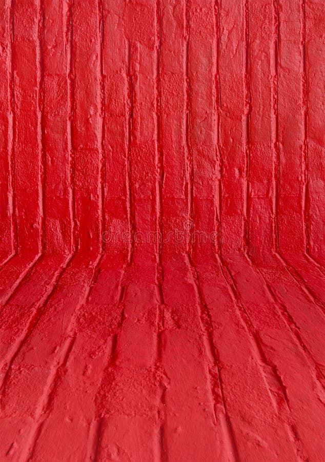 Bright Red Brick Wall stock image. Image of rough, vivid - 17498365