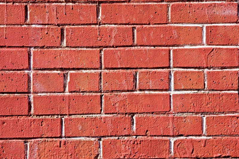 Bright Red Brick Wall Picture. Image: 8116678