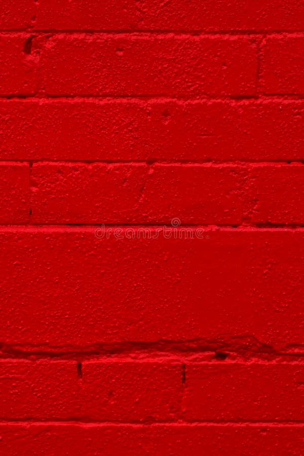 Bright Red Brick Wall stock photo. Image of hard, masonry - 94986910