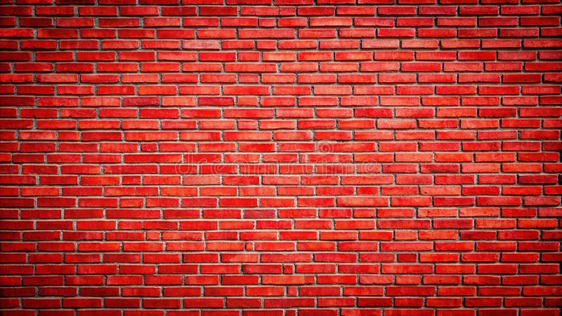 Bright Red Brick Wall Texture Background AI Generative Stock Photo ...