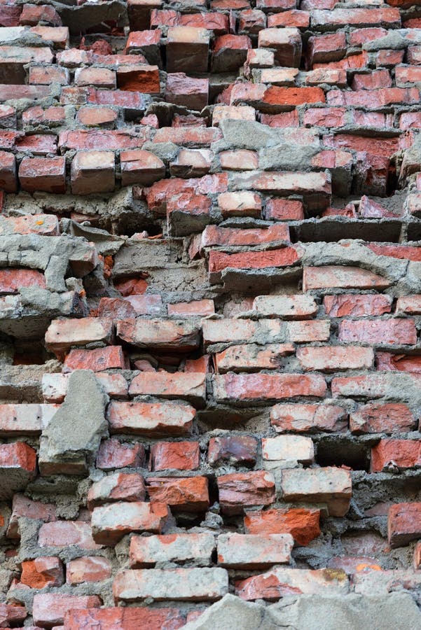 Bright Red Bricks Wall Flat Background Texture Pattern Stock Photo ...