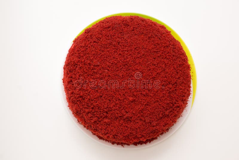Bright Red Cake Called Red Velvet Stock Image - Image of delicious ...