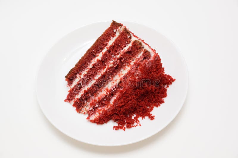 Bright Red Cake Called Red Velvet Stock Image - Image of bright ...