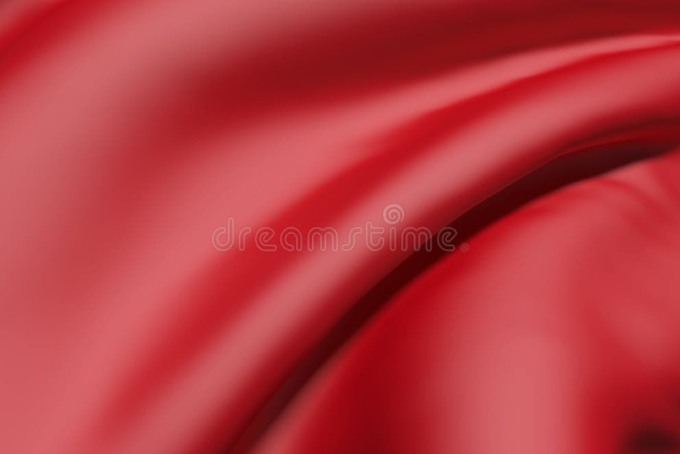 Bright Red Cloth Waving in Light Stock Illustration - Illustration of ...