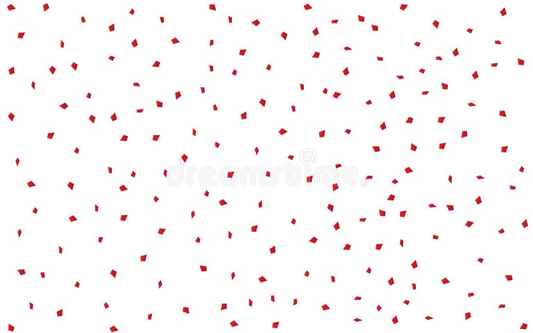 Bright Red Confetti Flakes, Vector Illustration Stock Vector ...