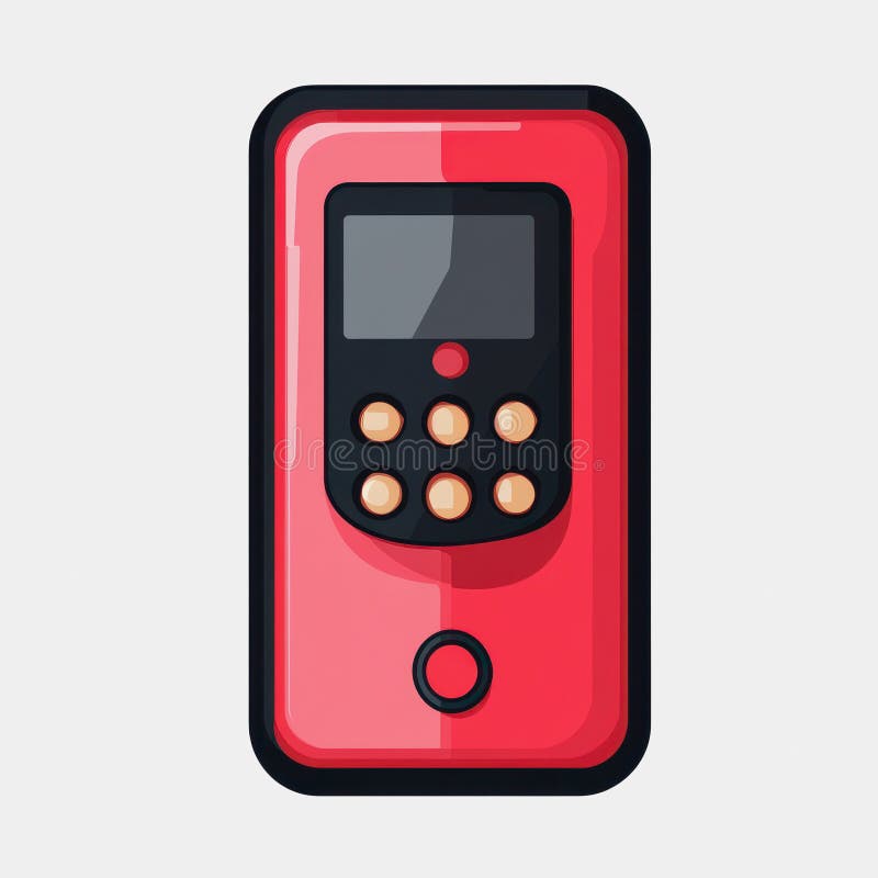 Bright Red Digital Temperature Control Device with LCD Display and ...