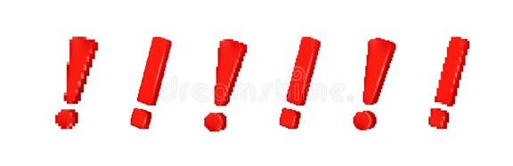 Multiple Red Exclamation Marks in Graphic Design Element with Bright ...