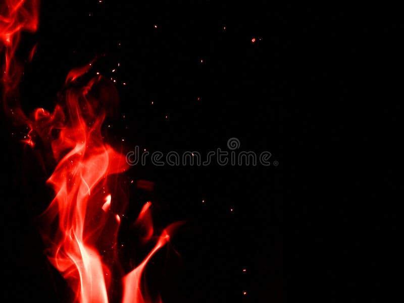 Bright red flames stock photo. Image of high, shot, danger - 48437454