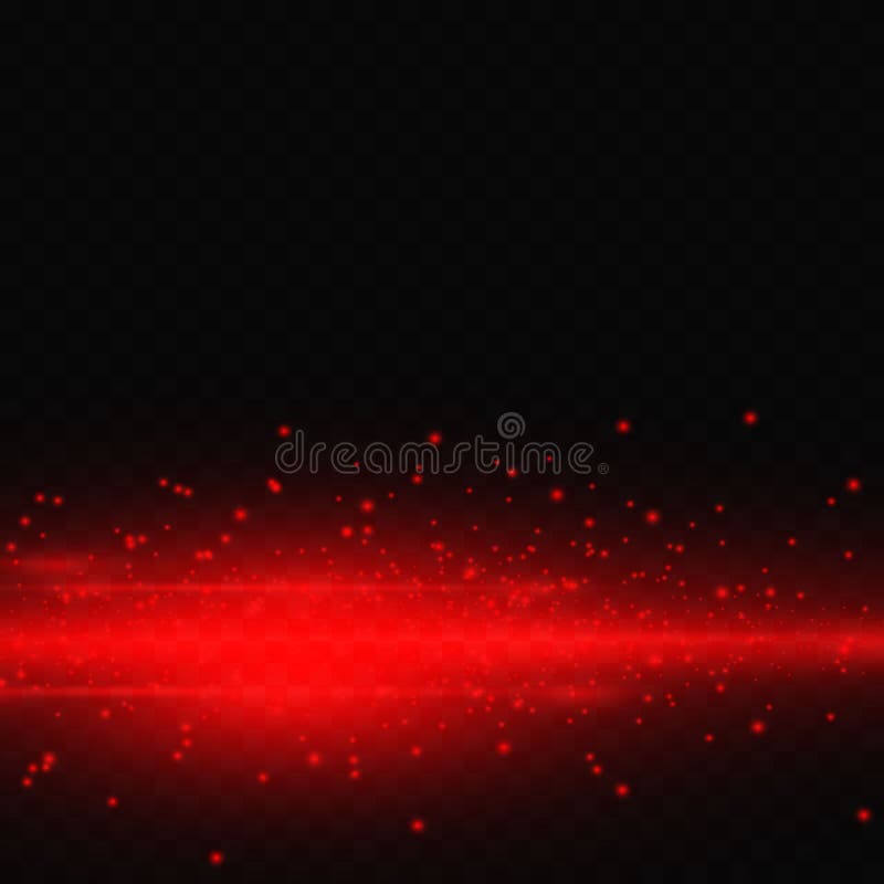Bright Red Flash of Light, Explosion on a Transparent Background. Stock ...