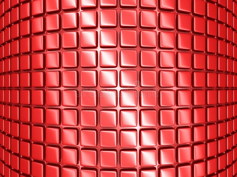 Bright Red Geometric Red Cubes Background Stock Illustration ...