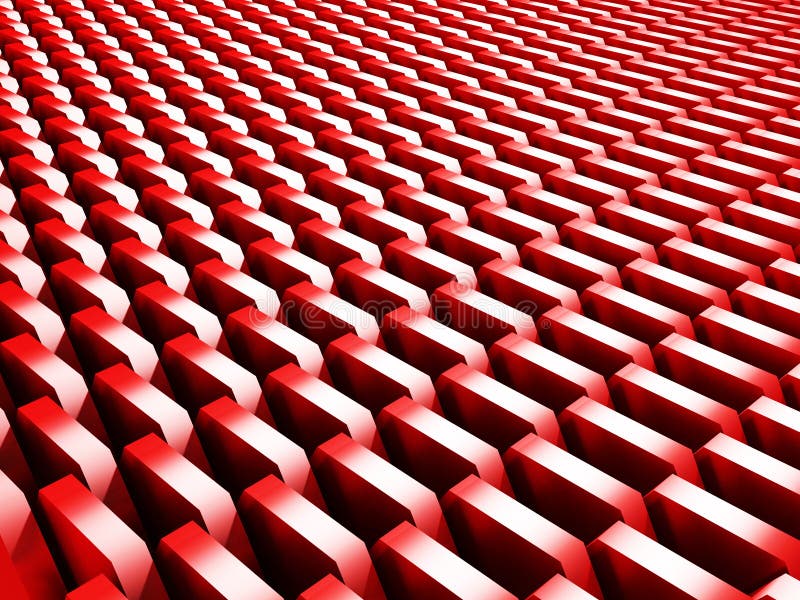 Bright Red Geometric Red Cubes Background Stock Illustration ...