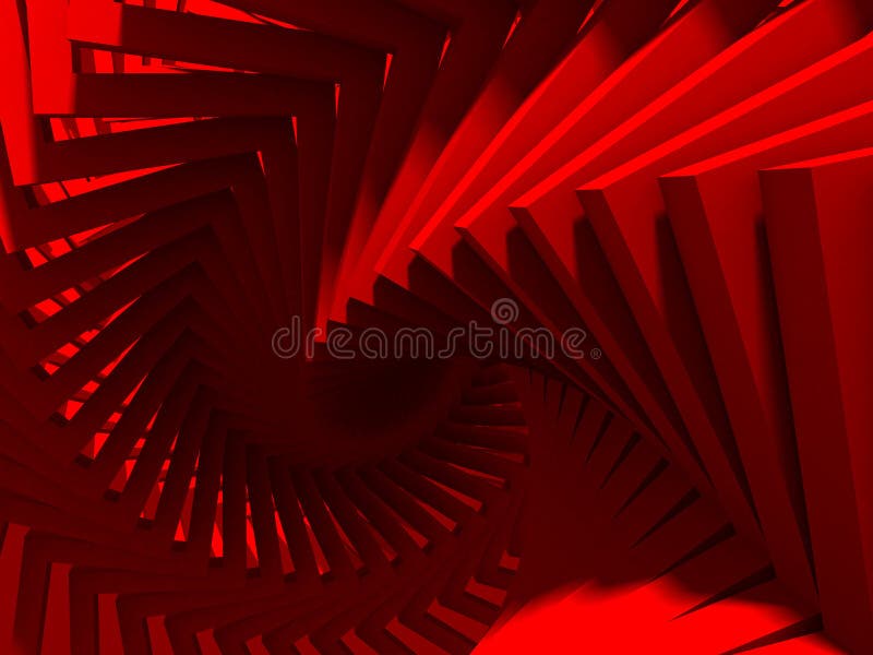 Bright Red Geometric Red Cubes Background Stock Illustration ...