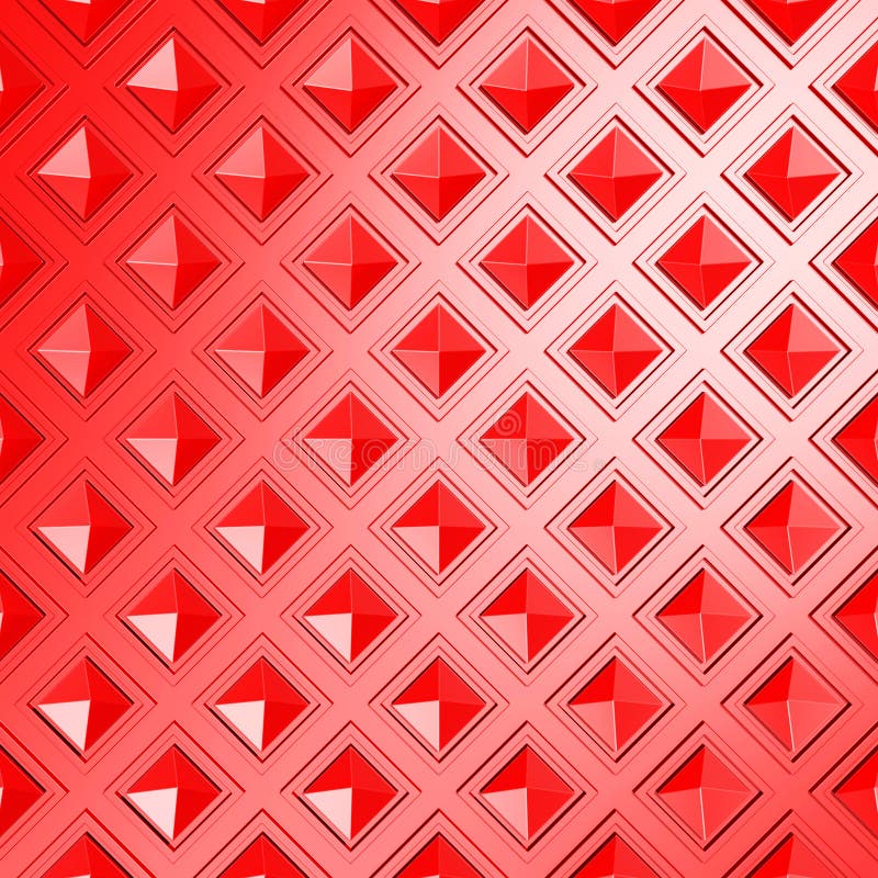 Bright Red Geometric Red Cubes Background Stock Illustration ...