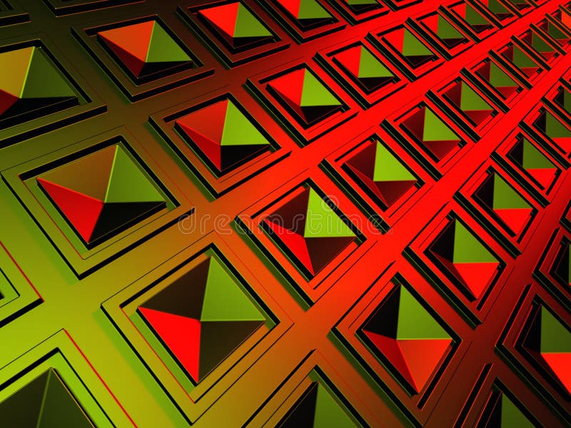 Bright Red Green Geometric Red Square Background Stock Illustration ...