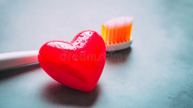 Heart Shaped Soap Next To a Toothbrush on a Clean Surface in a Bright ...